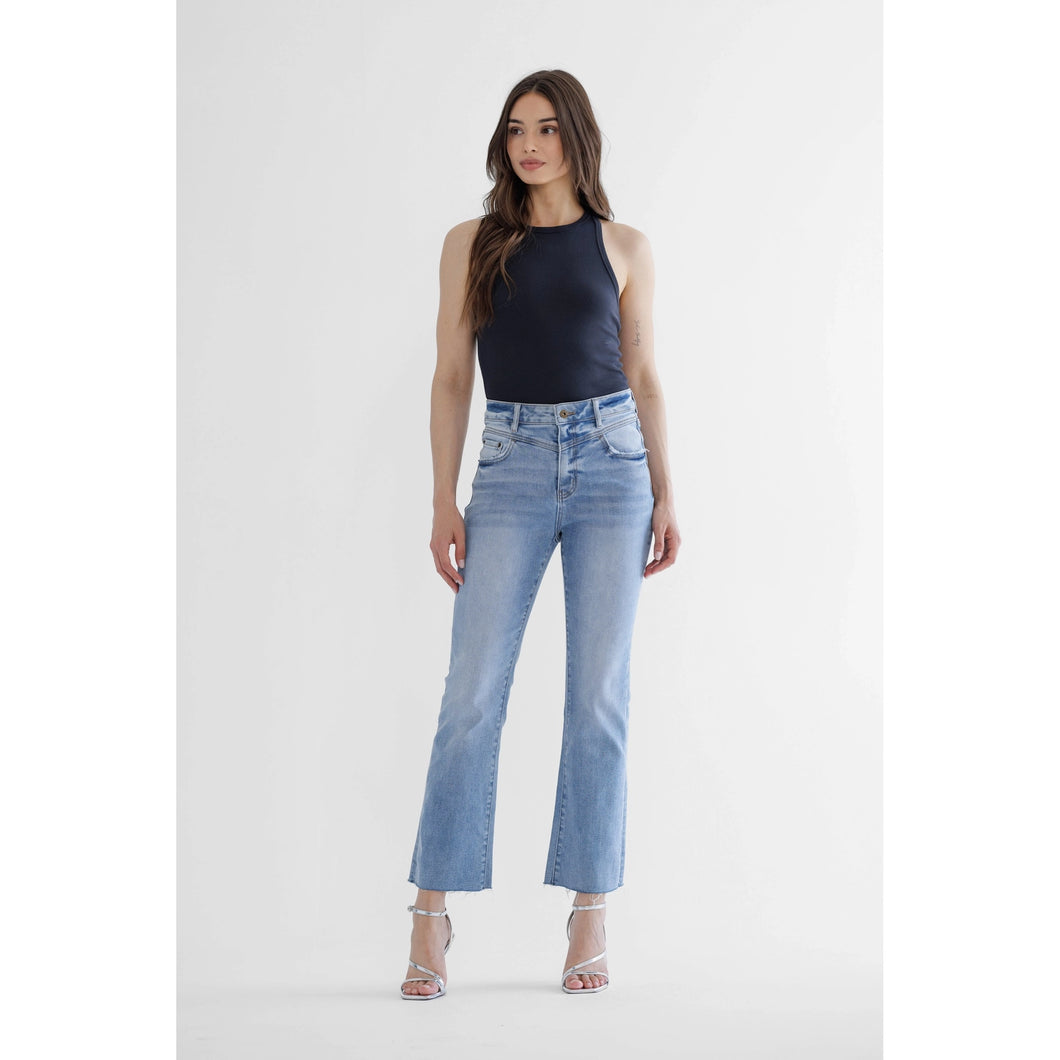 5755-MICA High Rise Front Yoke Bootcut Leg – Boho Luv Boutique